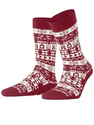 BURLINGTON Merry Christmas Socks - Red