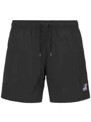K-WAY Le Vrai Olivier Technical Fabric Shorts - Black