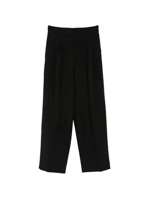 Calvin Klein Perfect Wide Leg Pleated Pants - Black