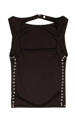 SIEDRES Zelna Studded Cutout Tank Top