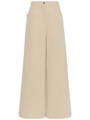Max Mara Flared Pants - Beige