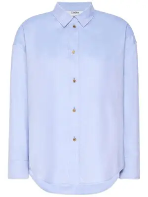 MAX MARA `S Light Oxford Shirt Max Mara - Blue