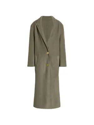 Alberta Ferretti Long Coat - Gray