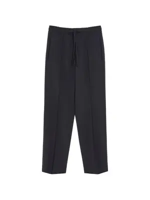 Valentino Garavani V Logo Embroidered Pants - Blue