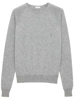 Saint Laurent Cassandre Sweater - Gray