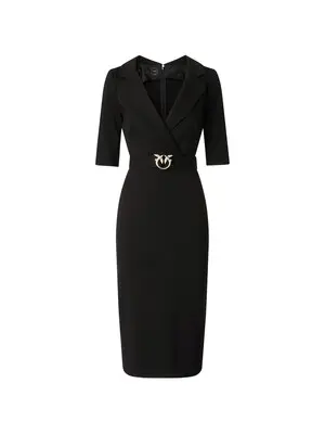 Pinko Arnebia Dress Fabric Point - Black