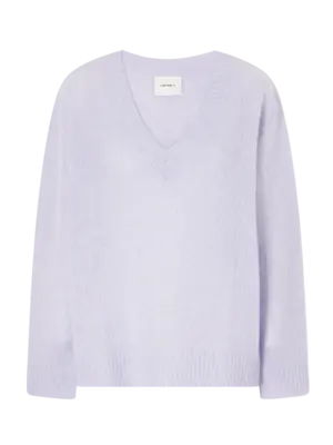 LISA YANG Leona Cashmere And Silk-blend V-neck Sweater - Purple