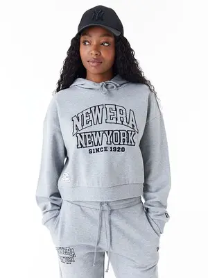 New Era Cropped Arch Wordmark Sweatshirt