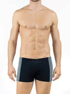 AQUARAPID Boxer Swim Trunks - Black