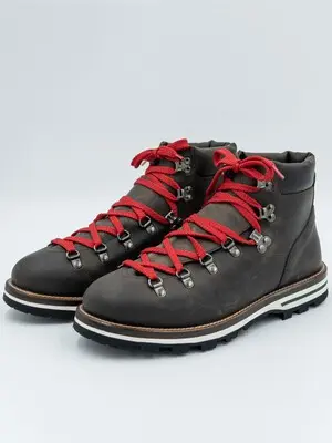 MONPIZ Cortina Lace-up Leather Boots - Brown