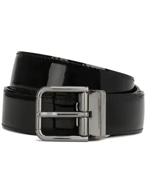 Dolce & Gabbana Lacquered Calfskin Belt
