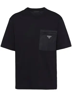 Prada Jersey And Re-nylon T-shirt