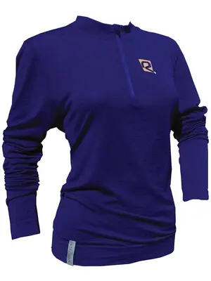 RIDAY Long Sleeve T-shirt With Zip - Blue