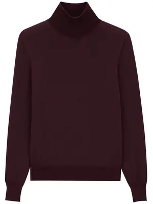 Saint Laurent Wool Turtleneck - Red