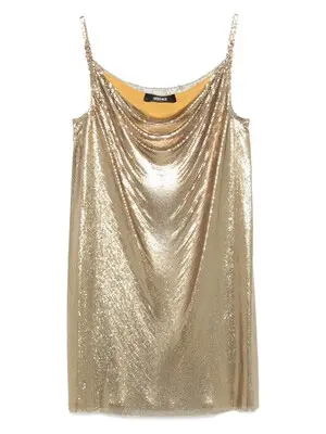 Versace Knit Mini Dress - Metallic