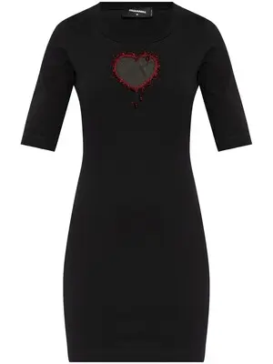 Dsquared2 Heart Embellished Dress