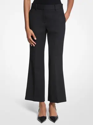 Michael Kors Cropped Kick Pant - Black
