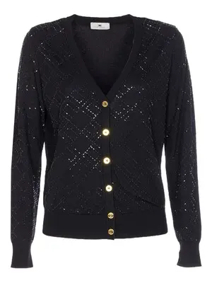 Elisabetta Franchi Knitted Sweater - Black
