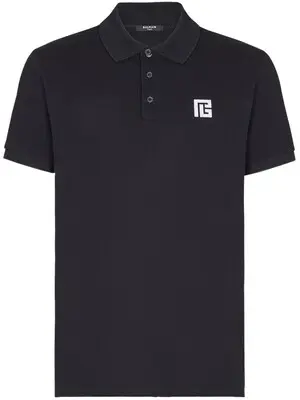 BALMAIN PARIS Classic Ss Polo Shirt - Black
