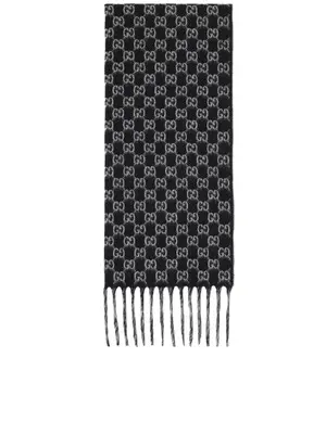 Gucci Gg Wool And Cashmere Scarf