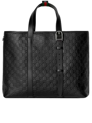 Gucci Gg Emblem Large Shopping Bag