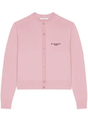 Givenchy Short Crew Neck Cardigan - Pink