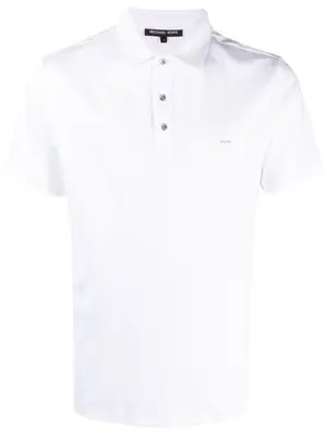 Michael Kors Logo Plaque Polo - White
