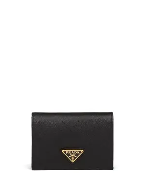 Prada Small Saffiano Wallet - Black