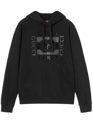 Gucci Cotton Jersey Sweatshirt With Print - Black