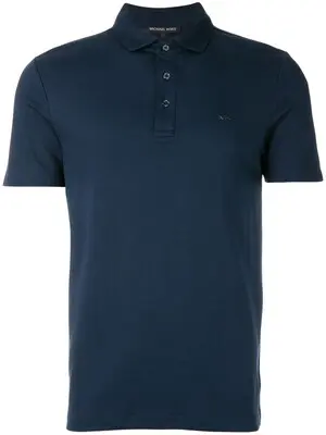 Michael Kors Logo Plaque Polo - Blue
