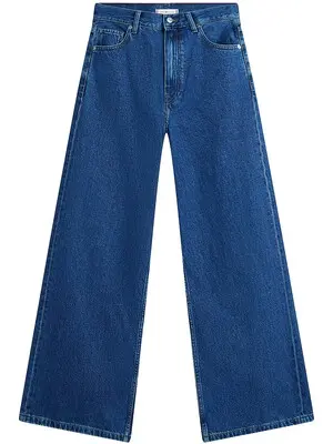 Tommy Hilfiger Dnm Emi 70`s Wide Leg Hw - Blue