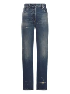 Prada Straight Leg Washed Denim Jeans