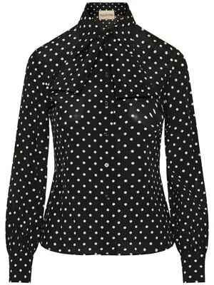 Valentino Garavani Polka Dot Shirt - Black
