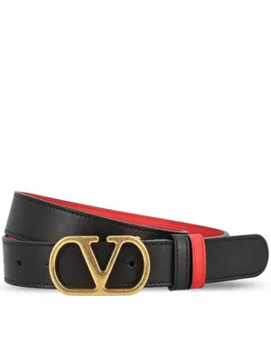 Valentino Garavani Reversible Vlogo Signature Belt - Black