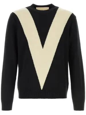 Valentino Garavani Crew Neck Sweater - Black