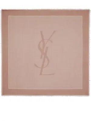 Saint Laurent Gand Carre Rayures Cassandre - Brown