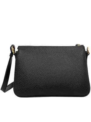 GIANNI CHIARINI Brooke" Textured Leather Crossbody Bag - Black