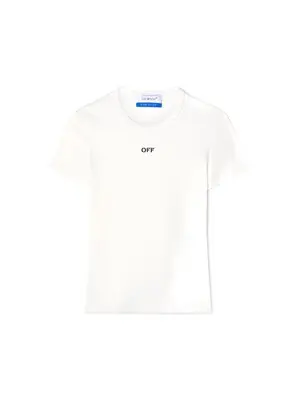 Off-White Off Stamp Rib Basic Tee - White