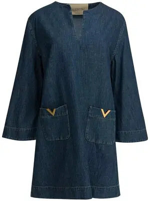 Valentino Garavani Denim Dress - Blue