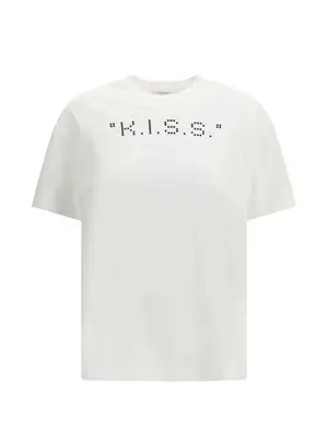 Off-White Kiss Quote Reg Tee - White