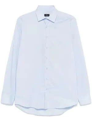 Etro Shirt With Pegasus Pattern - Blue