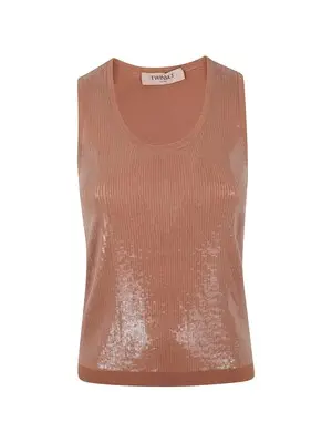TWINSET Top - Brown