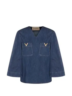 Valentino Garavani Denim Shirt - Blue
