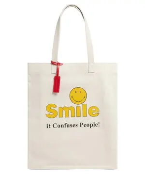 Dsquared2 Smile It Confuses People!" Tote Bag - White