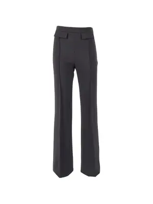 Elisabetta Franchi Wide Leg Belted Trousers - Black