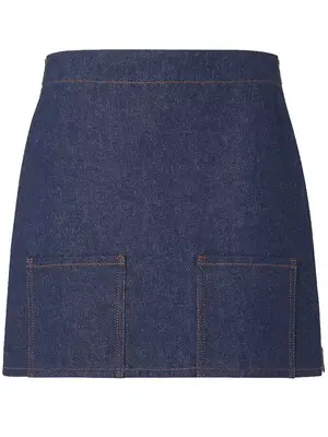 Fendi Ff Reverse Denim Skirt - Blue