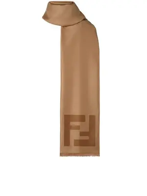 Fendi Scarf 70x180 Ff - Brown
