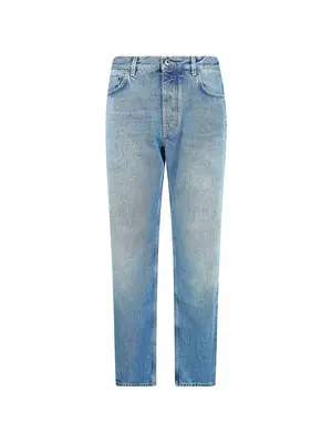 Off-White Half Arrow Slim Relaxed Jeans - Blue