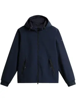 Woolrich Soft Shell Full-zip Hoodie - Blue
