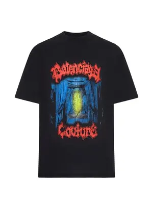 Balenciaga T-shirt Medium Fit - Black